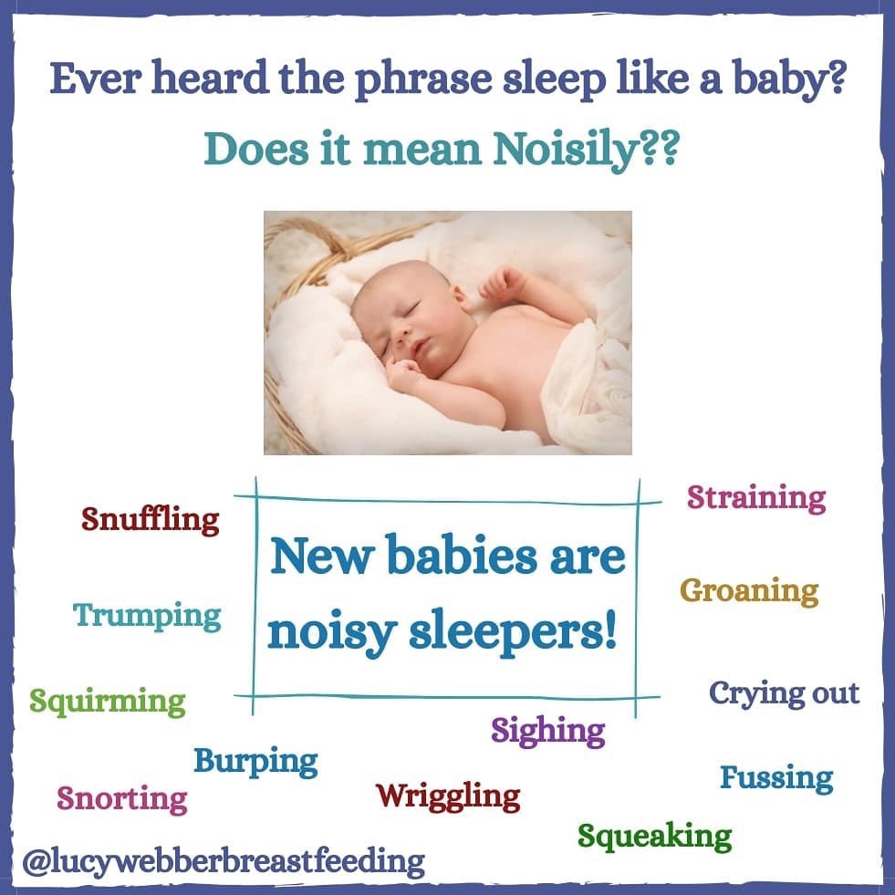 Babies are Noisy Sleepers! – Lactation and Potty Learning Support
